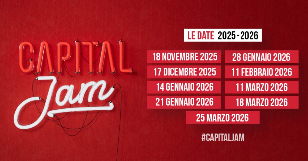 Capital Jam 21 gennaio: Tiromancino, Tropico e i Santamarea | Radio Capital