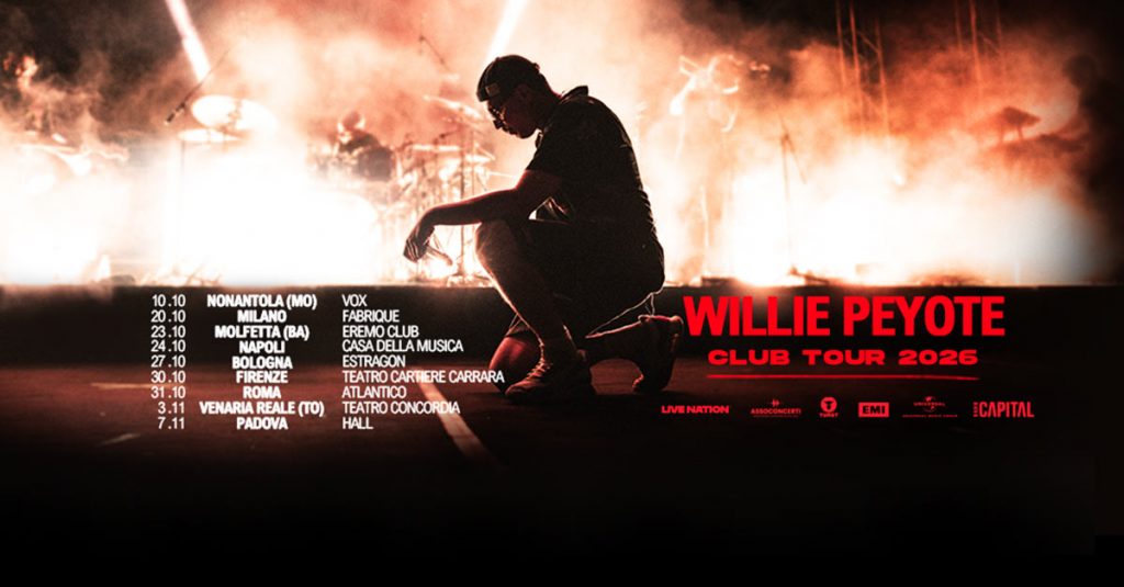 Willie Peyote Club Tour 2026: tutte le date e come acquistare i ...