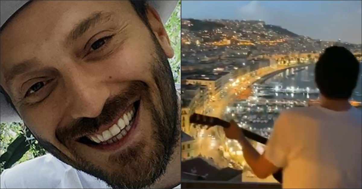 Cesare Cremonini, serenata per Napoli: canta "Poetica" affacciato sul ...