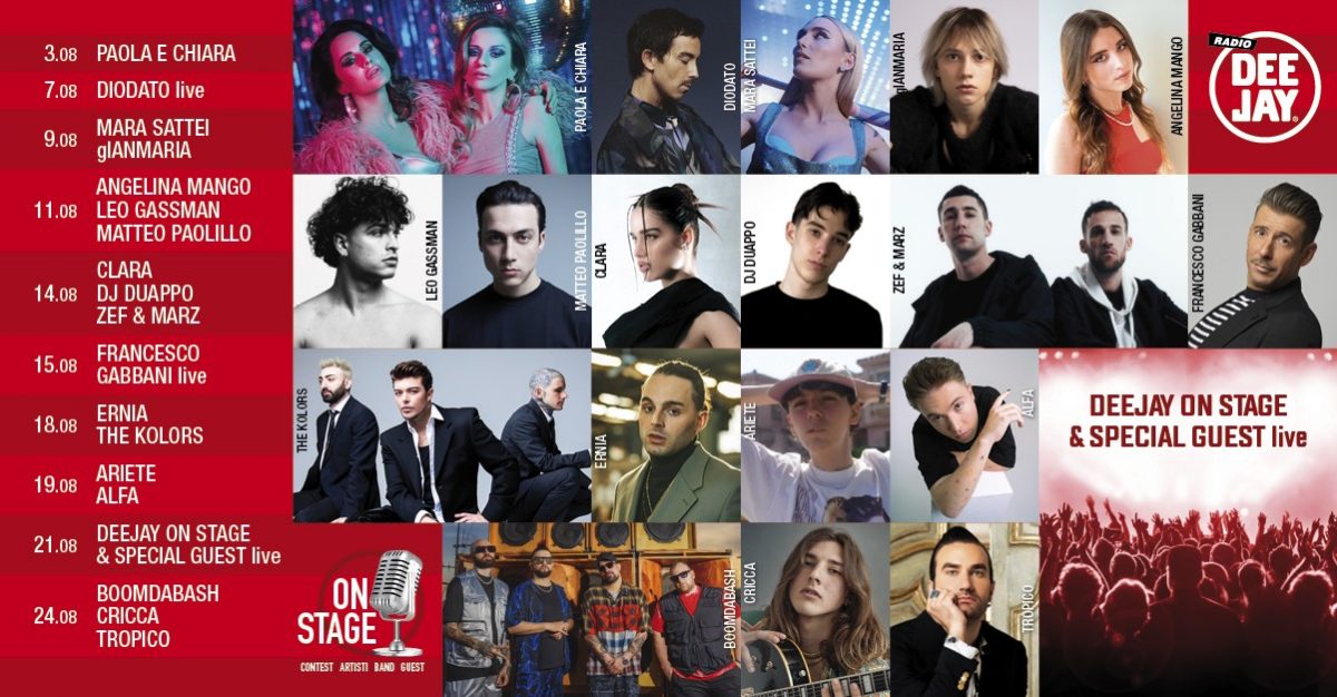 Riccione, Deejay On Stage 2023: il programma e i concerti | Radio Deejay