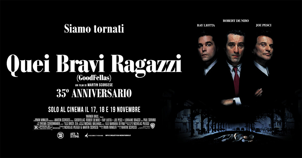 Quei Bravi Ragazzi, il cult di Martin Scorsese torna al cinema | Radio ...