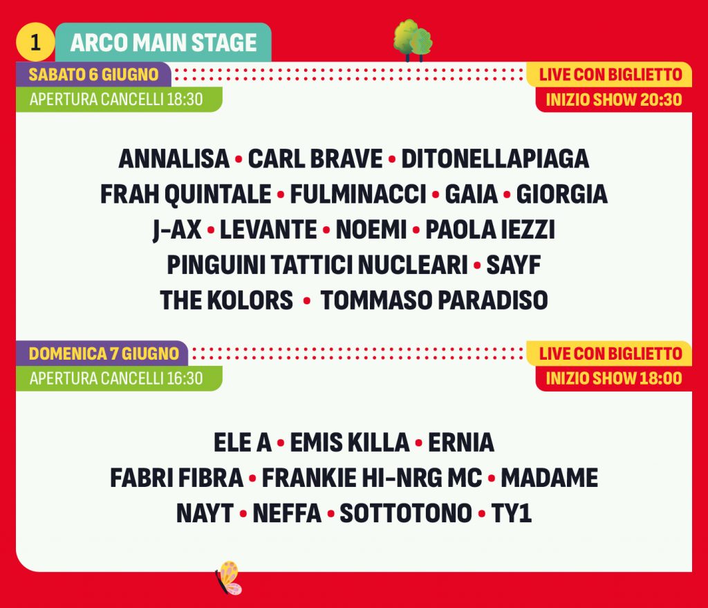 La mappa della festa di Radio Deejay | Radio Deejay