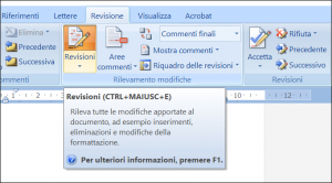 ILMIOLIBRO - Faq: Come utilizzare lo strumento Revisioni di Word
